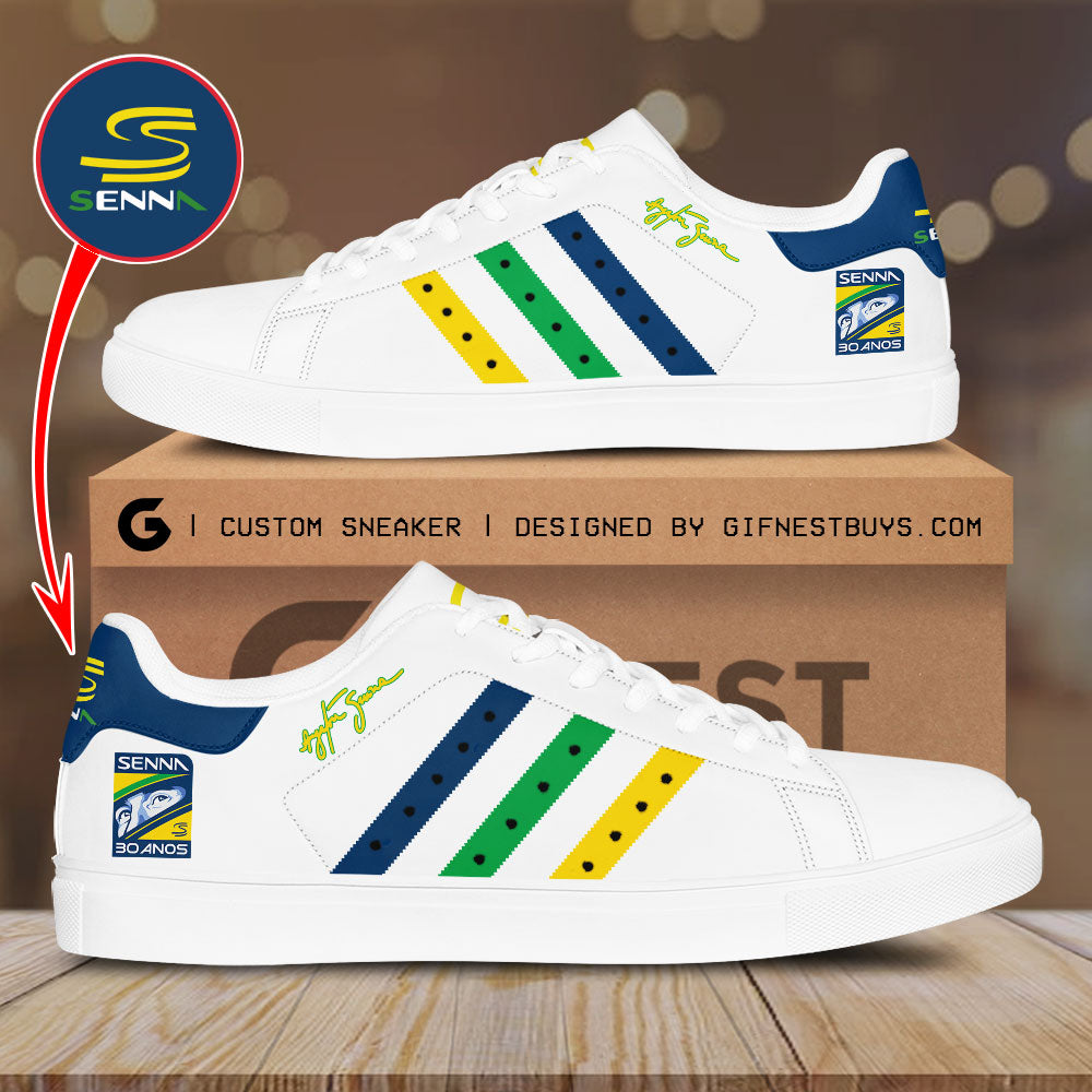 Ideafootwear Ayrton Senna Skate Stan Shoes Sneakes For Men And Women 1 ...