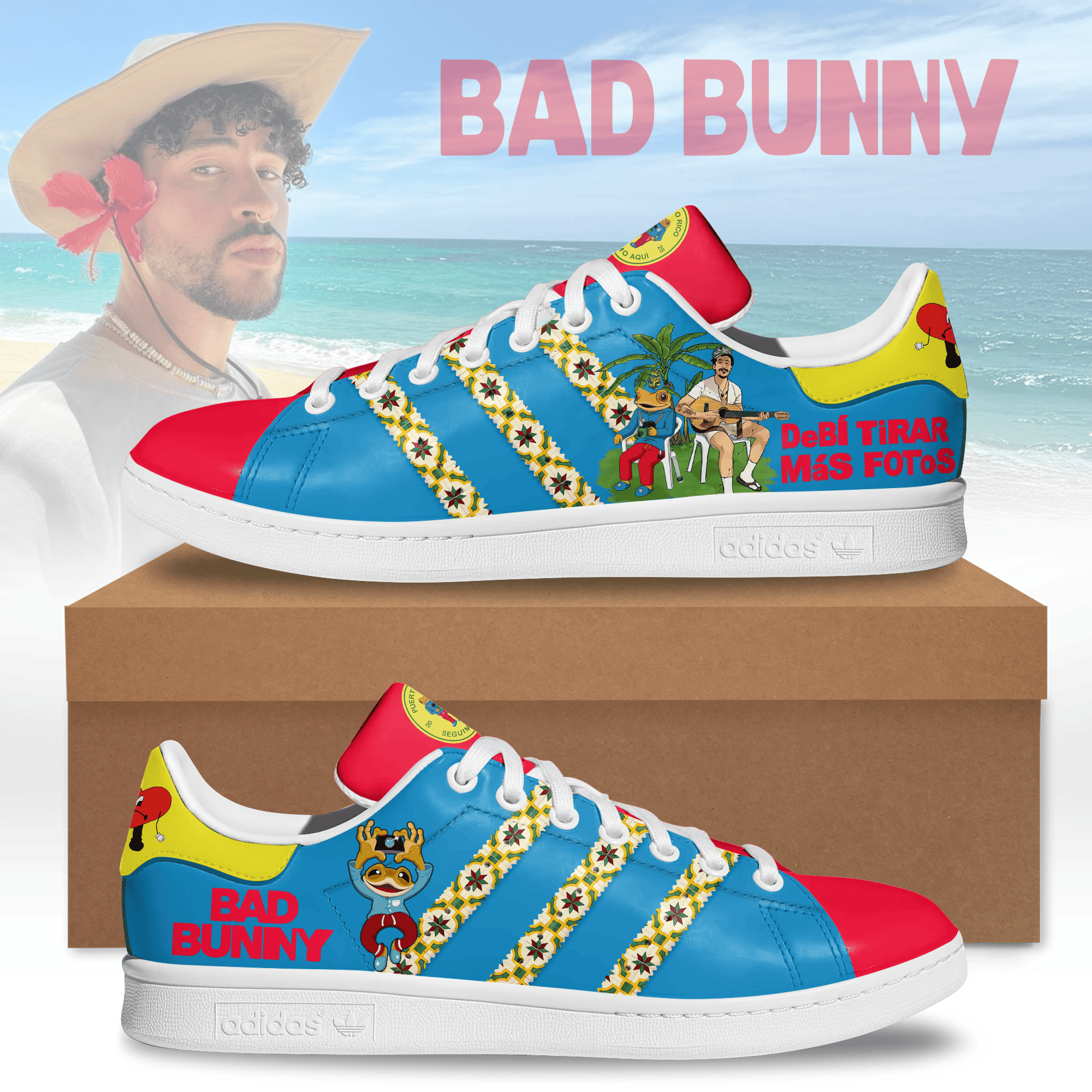 Ideafootwear Bad Bunny Skate Stan Shoes Sneakes For Men And Women 1 ...