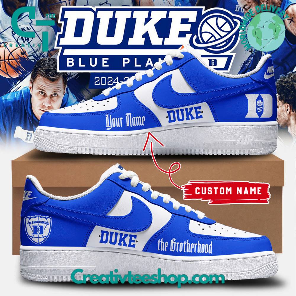 Ideafootwear Duke Blue Planet The Brotherhood Air Low-Top Sneakers Sho ...