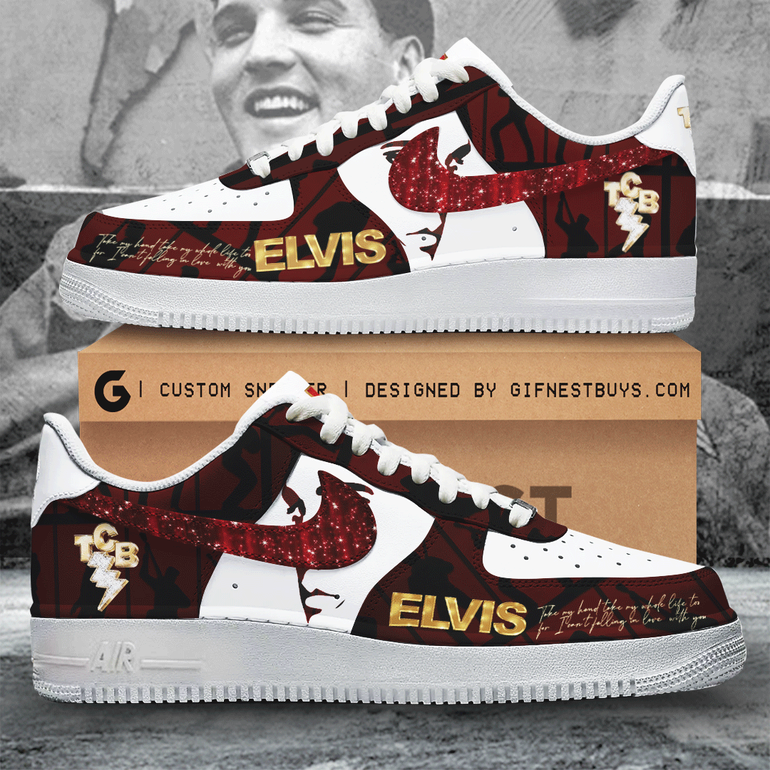 Ideafootwear Elvis Presley Air Low-Top Sneakers Shoes For Men And Wome ...