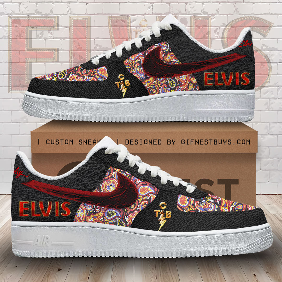 Ideafootwear Elvis Presley Air Low-Top Sneakers Shoes For Men And Women ...