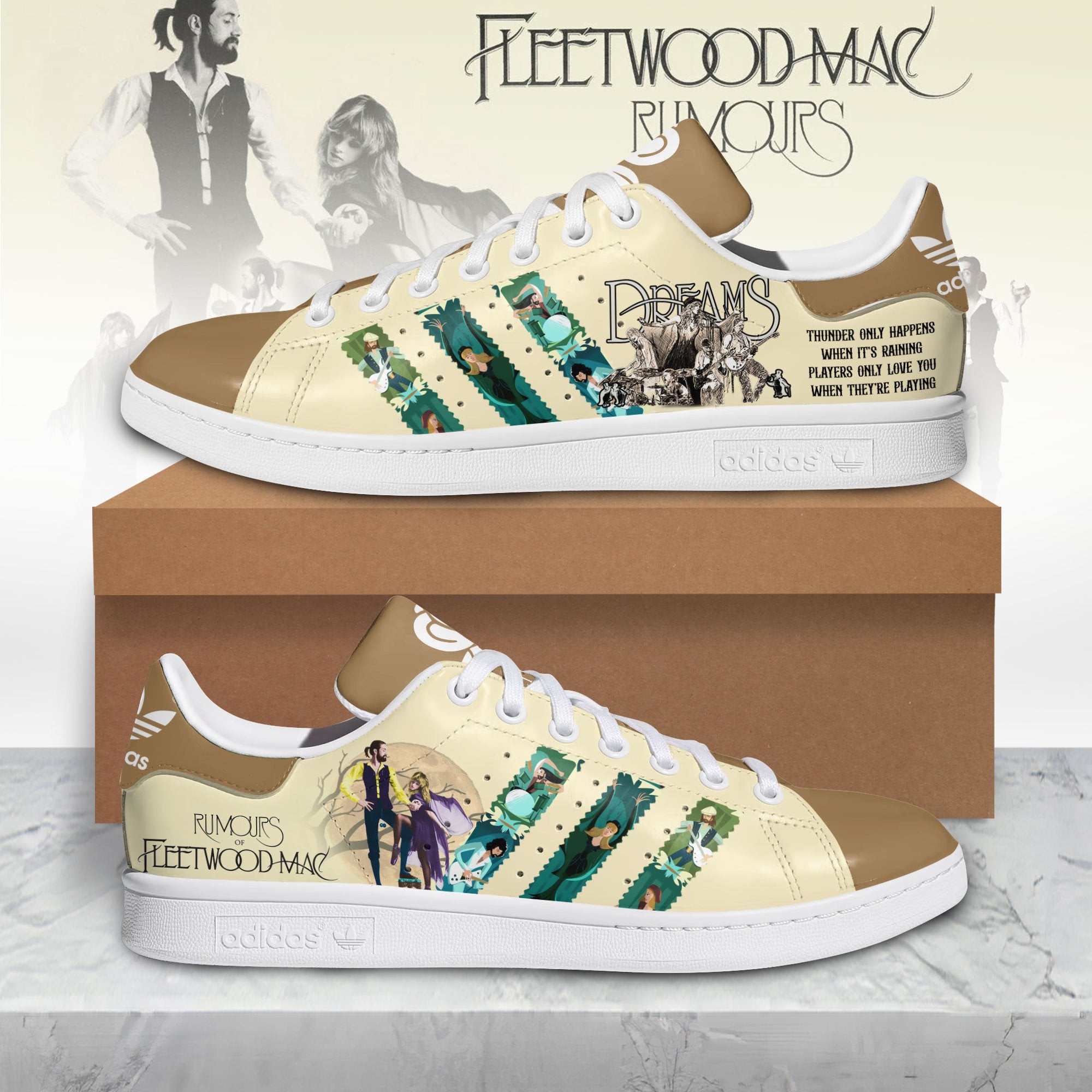 Ideafootwear Fleetwood Mac Skate Stan Shoes Sneakes For Men And Women 1 ...