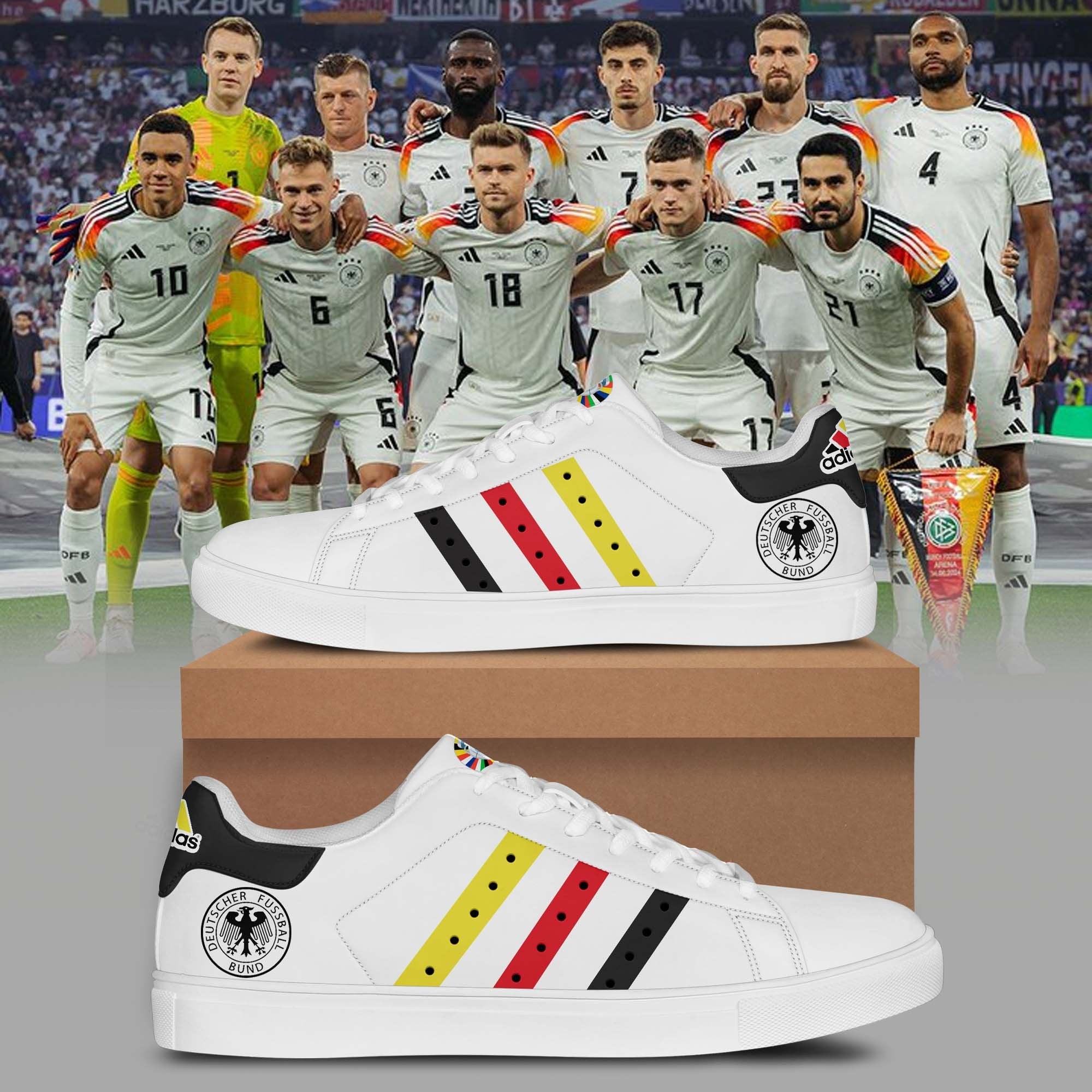 Ideafootwear German Footbal Skate Stan Shoes Sneakes For Men And Women ...