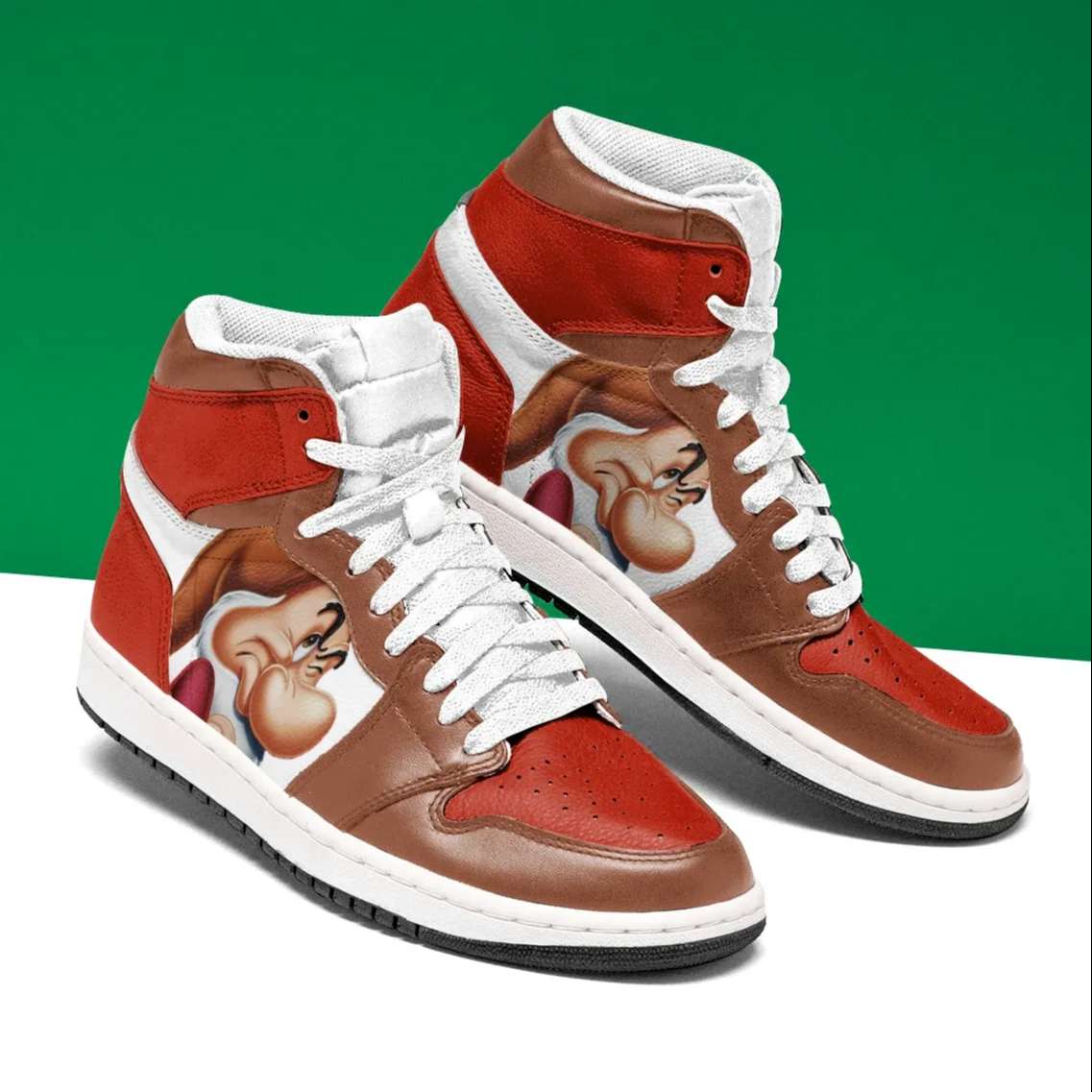Ideafootwear Grumpy Dwarf AJ1 High Sneakers Shoes For Men And Women 1 ...