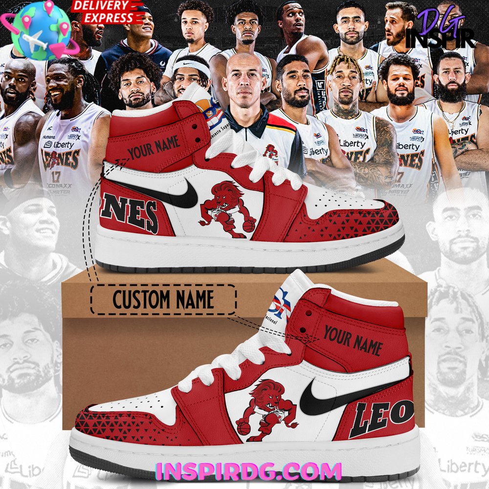 Ideafootwear Leones de Ponce BSN AJ1 High Sneakers Shoes For Men And W ...