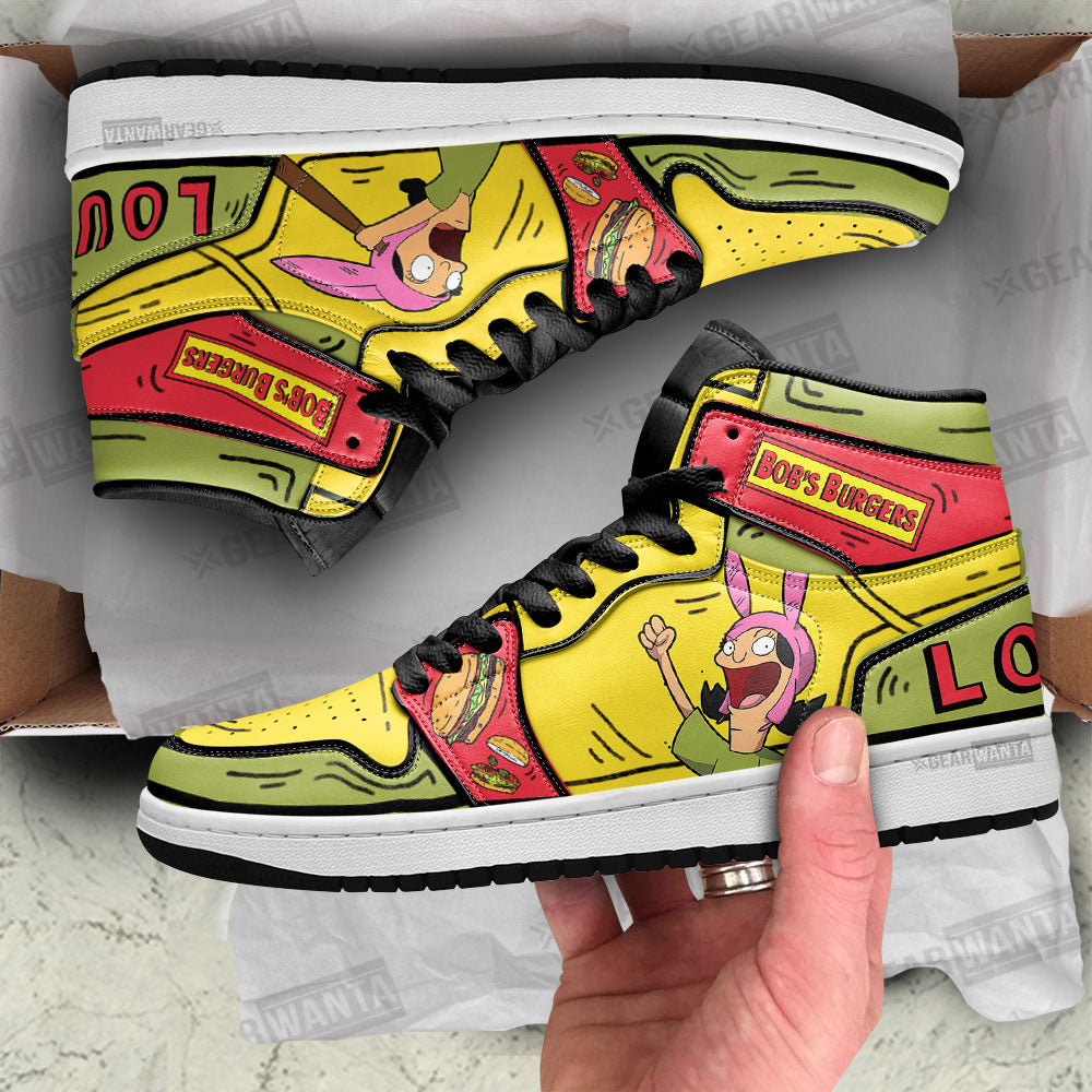 Ideafootwear Louise Bob's Burger AJ1 High Sneakers Shoes For Men And W ...