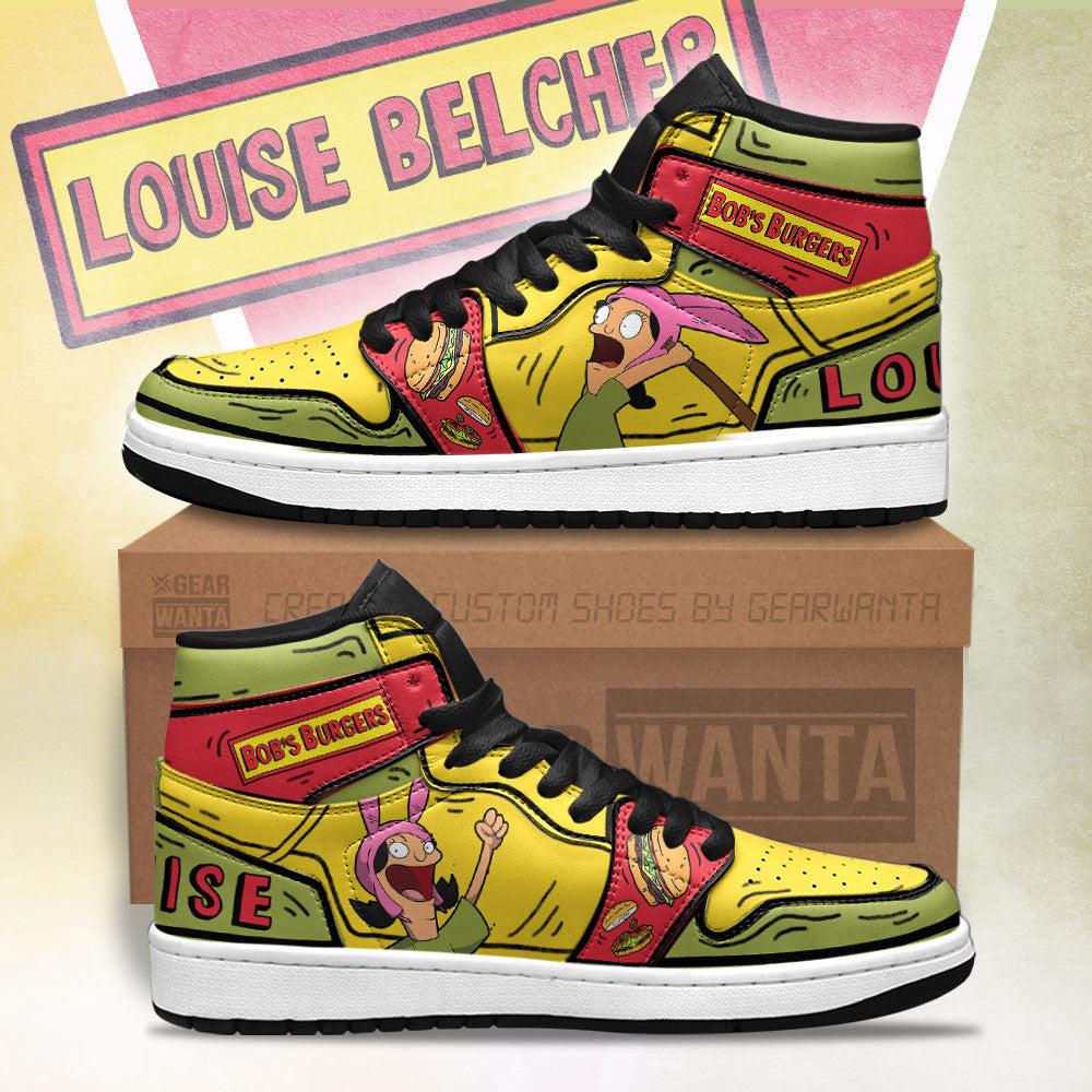 Ideafootwear Louise Bob's Burger AJ1 High Sneakers Shoes For Men And W ...