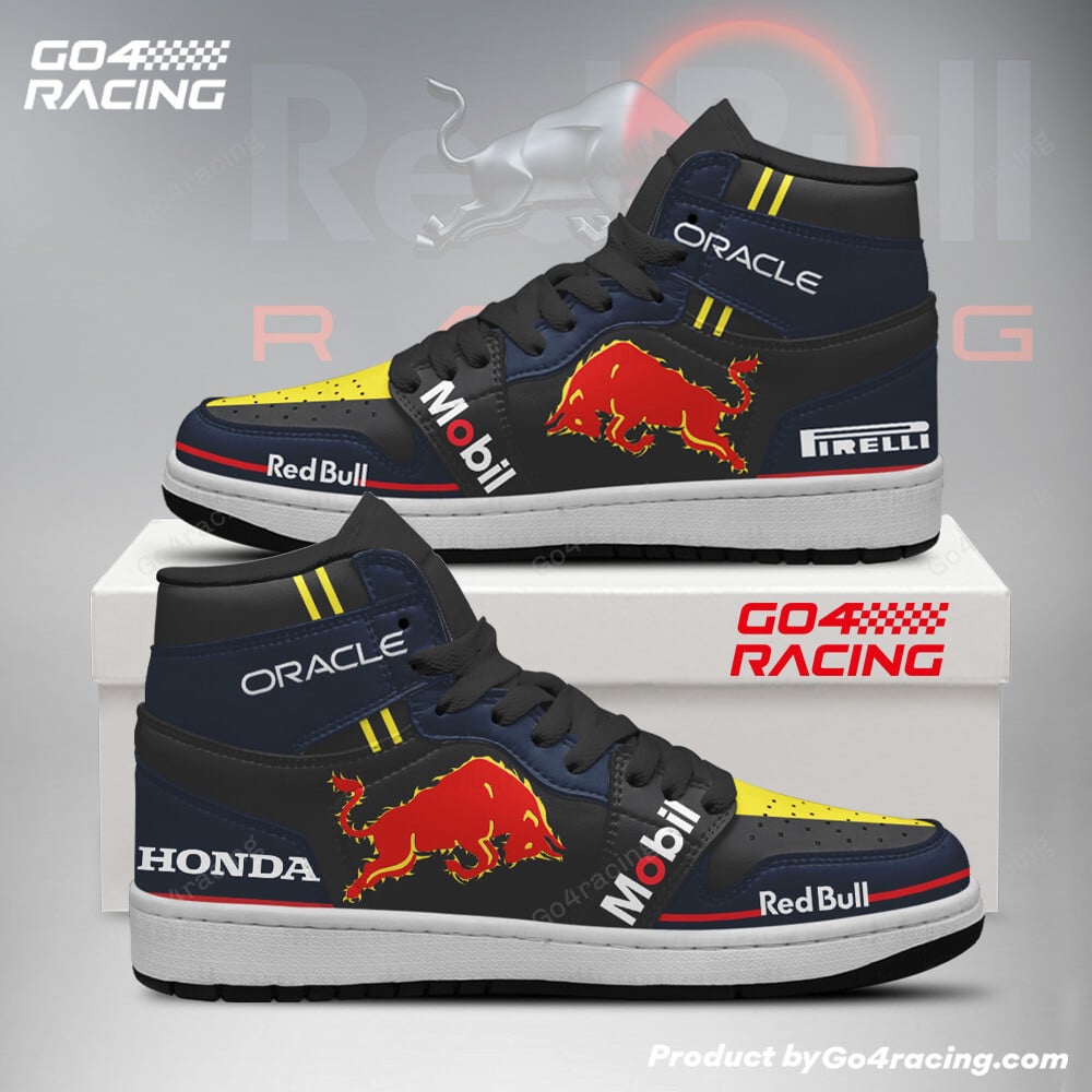 Ideafootwear Max Verstappen F1 AJ1 High Sneakers Shoes For Men And Wom ...