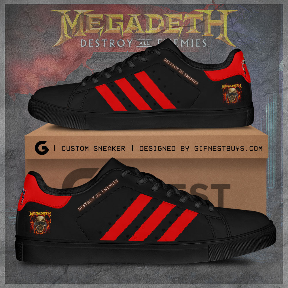 Ideafootwear Megadeth Band Skate Stan Shoes Sneakes For Men And Women 2 ...
