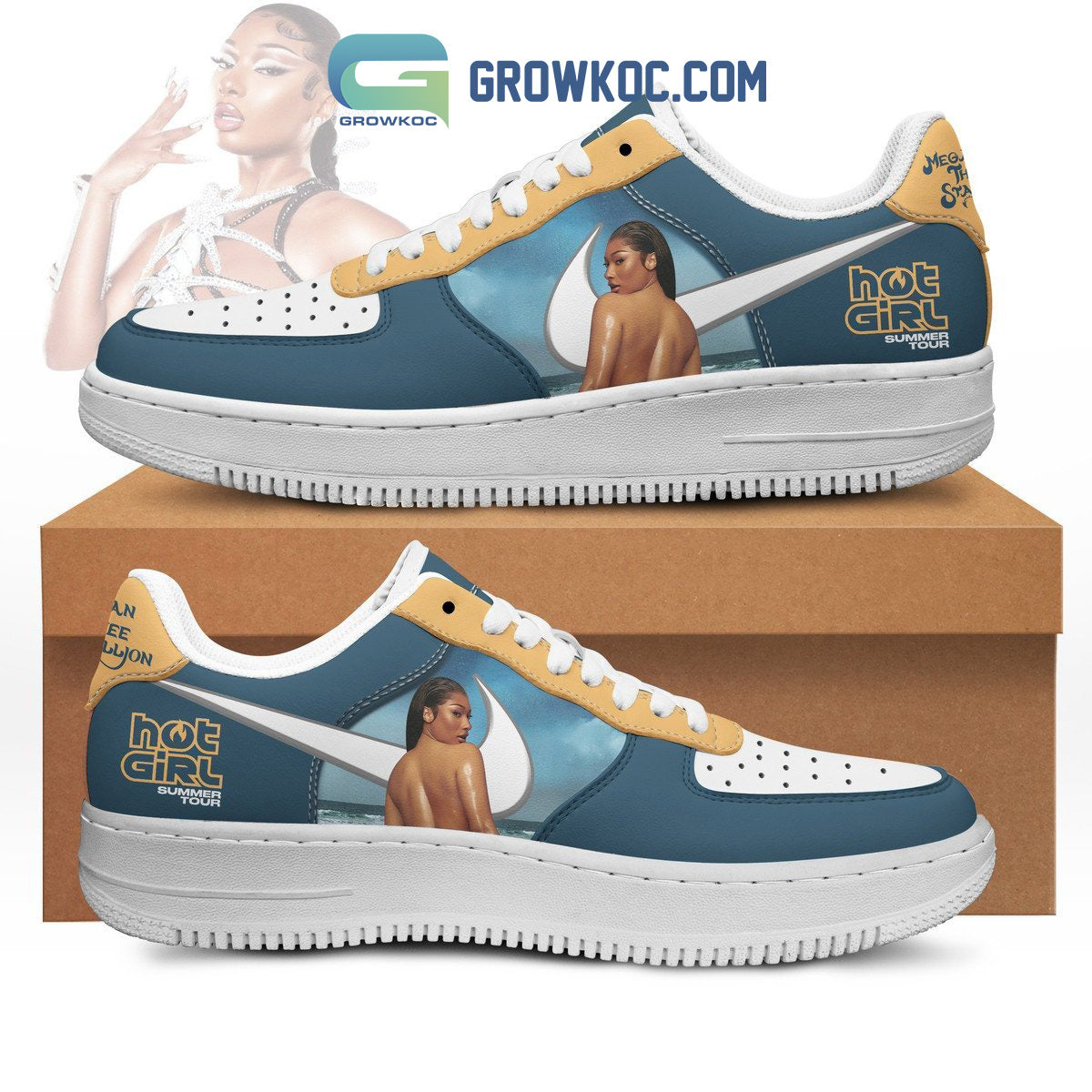 Ideafootwear Megan Three Stallion Air Low-Top Sneakers Shoes For Men ...