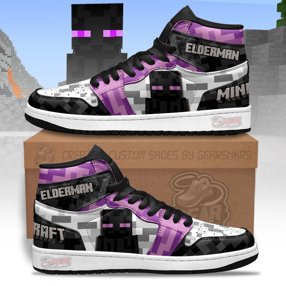 Ideafootwear Minecraft AJ1 High Sneakers Shoes For Men And Women 9 ...