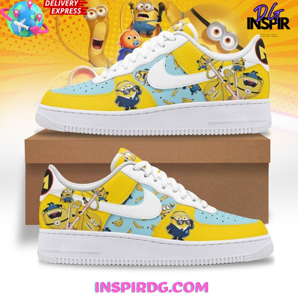 Ideafootwear Minions Air Low-Top Sneakers Shoes For Men And Women 1 ...