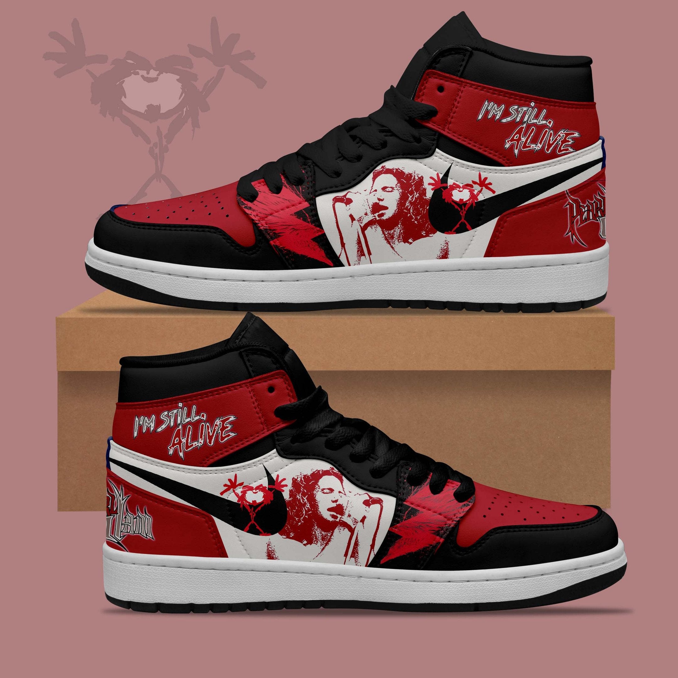 Ideafootwear Pearl Jam AJ1 High Sneakers Shoes For Men And Women 6 ...