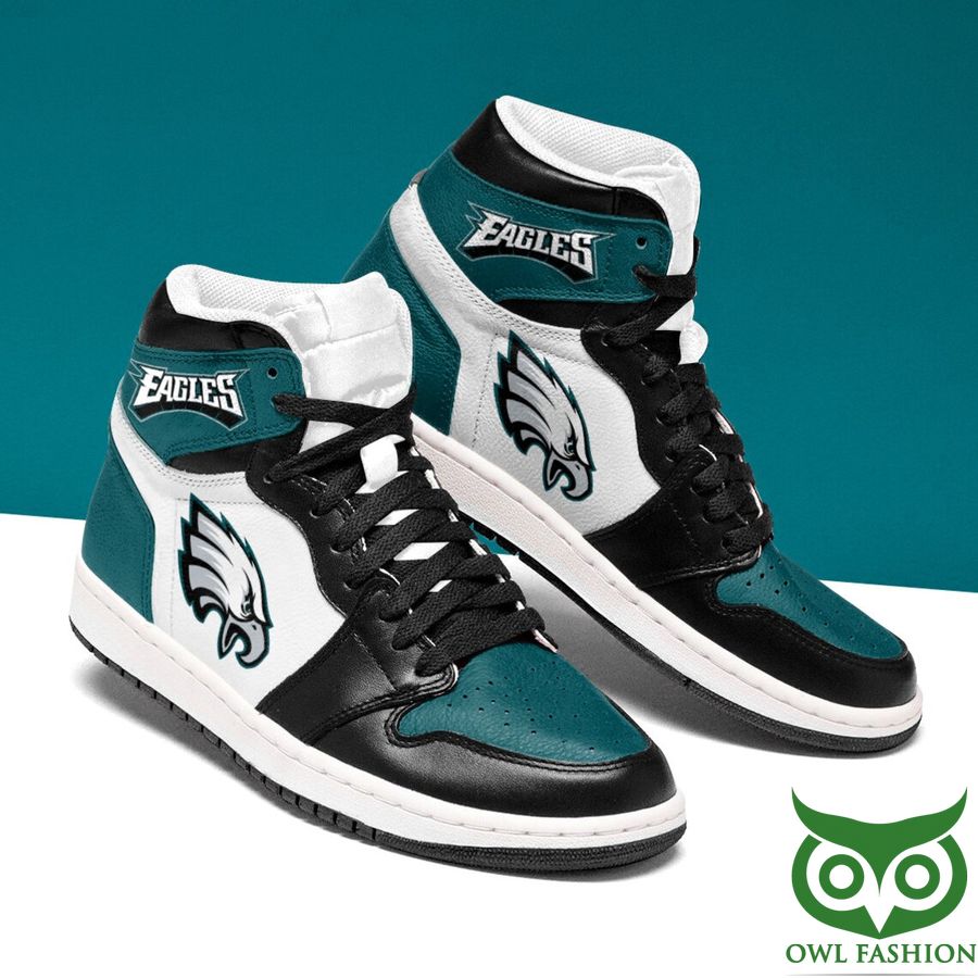 Ideafootwear Philadelphia Eagles AJ1 High Sneakers Shoes For Men And W ...