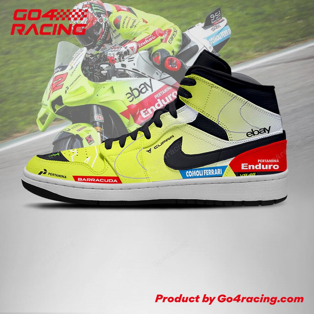 Ideafootwear Redbull KTM Factory Racing AJ1 High Sneakers Shoes For Me ...