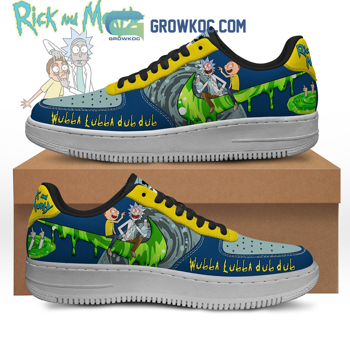 Ideafootwear Rick and Morty Air Low-Top Sneakers Shoes For Men And ...