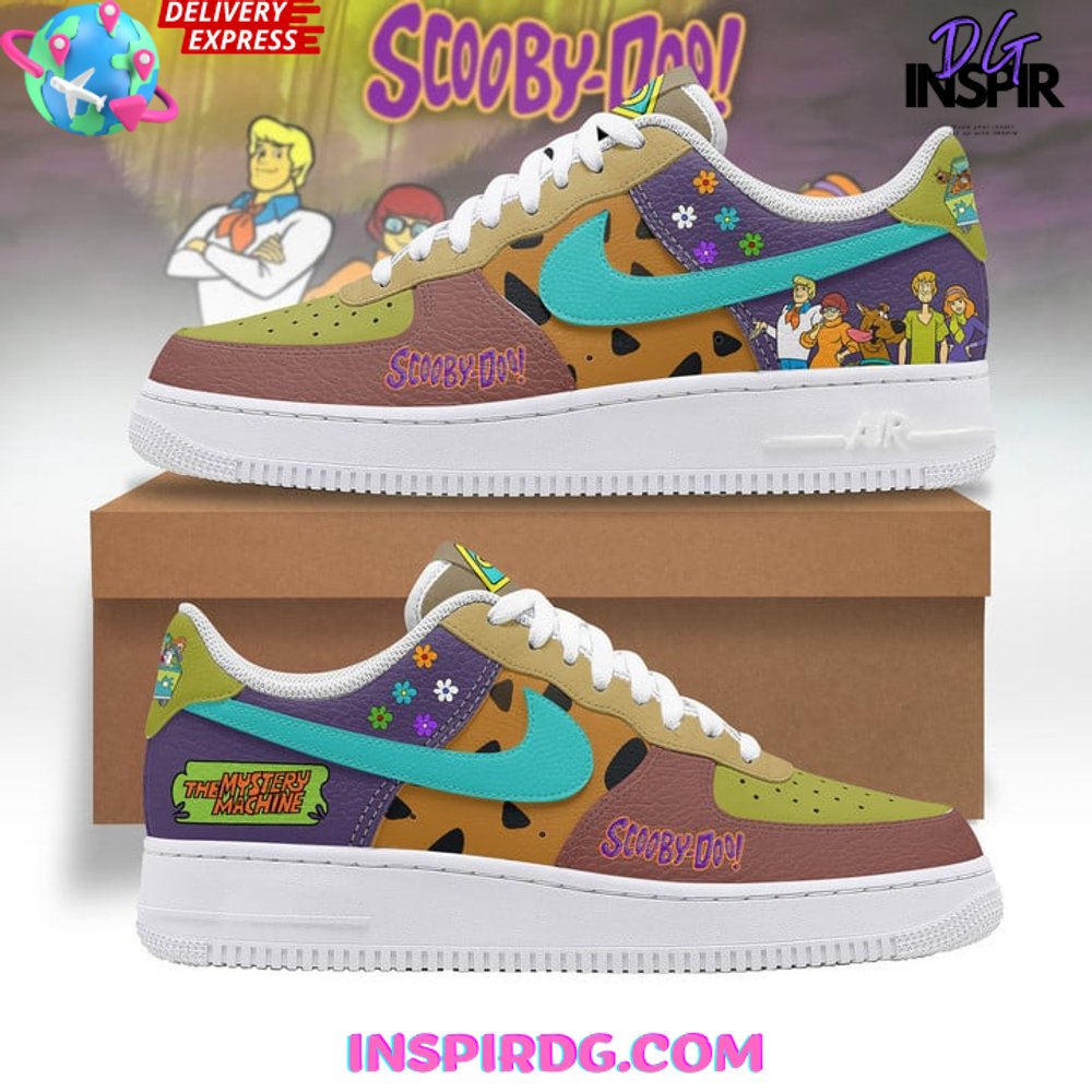 Ideafootwear Scooby Doo Mystery Machine Air Low-Top Sneakers Shoes For ...