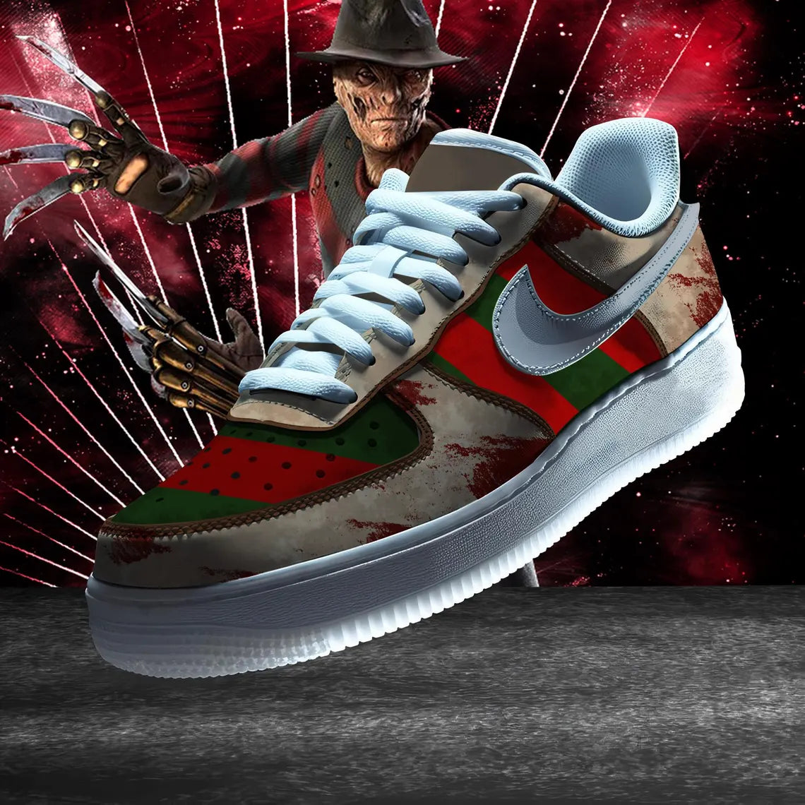 Ideafootwear Style Hannibal Lecter Air Low-Top Sneakers Shoes For Men ...