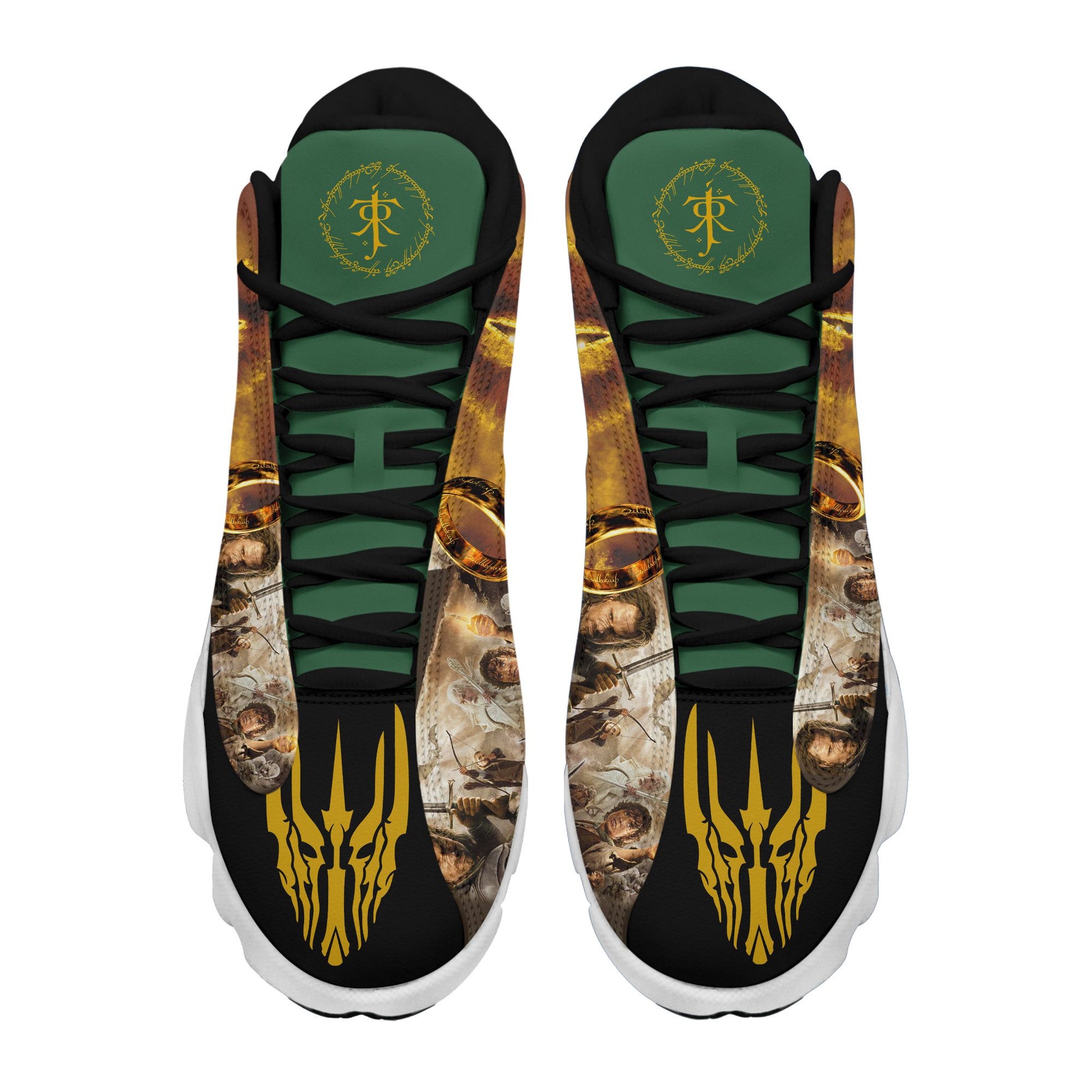 Ideafootwear The Lord of the Rings AJ13 Sneakers Shoes For Men And ...