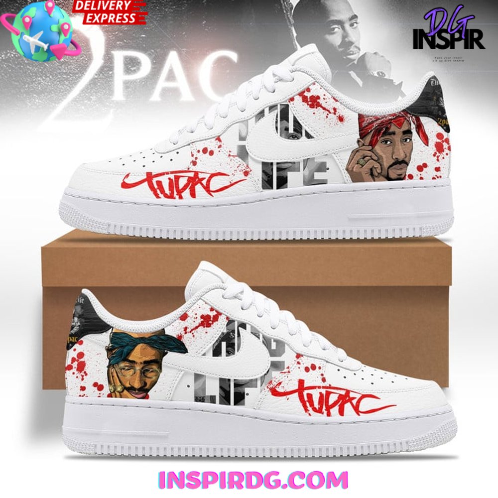 Ideafootwear Tupac Thug Life Air Low-Top Sneakers Shoes For Men And ...
