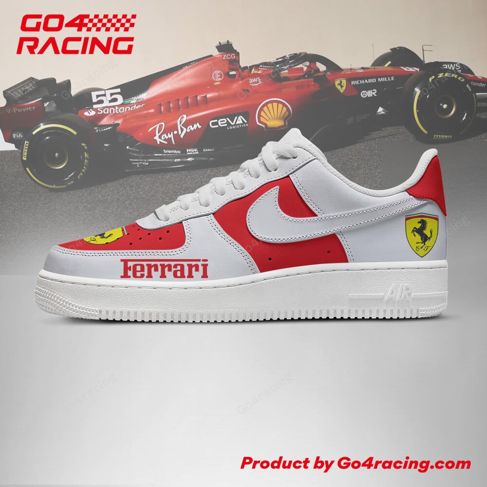 Ideafootwearh Scuderia Ferrari Air Low-Top Sneakers Shoes For Men And ...
