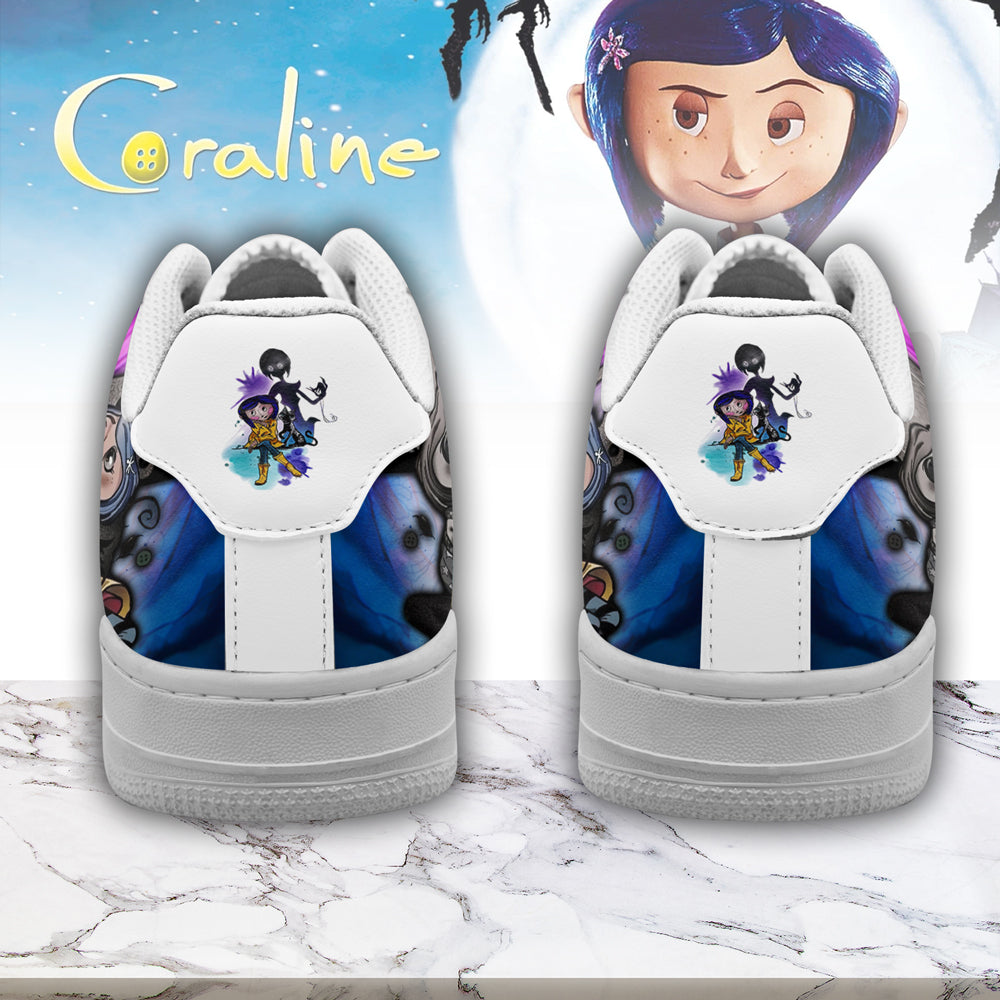 Ideafootwear Coraline x Halloween Air Low-Top Sneakers Shoes For Men ...