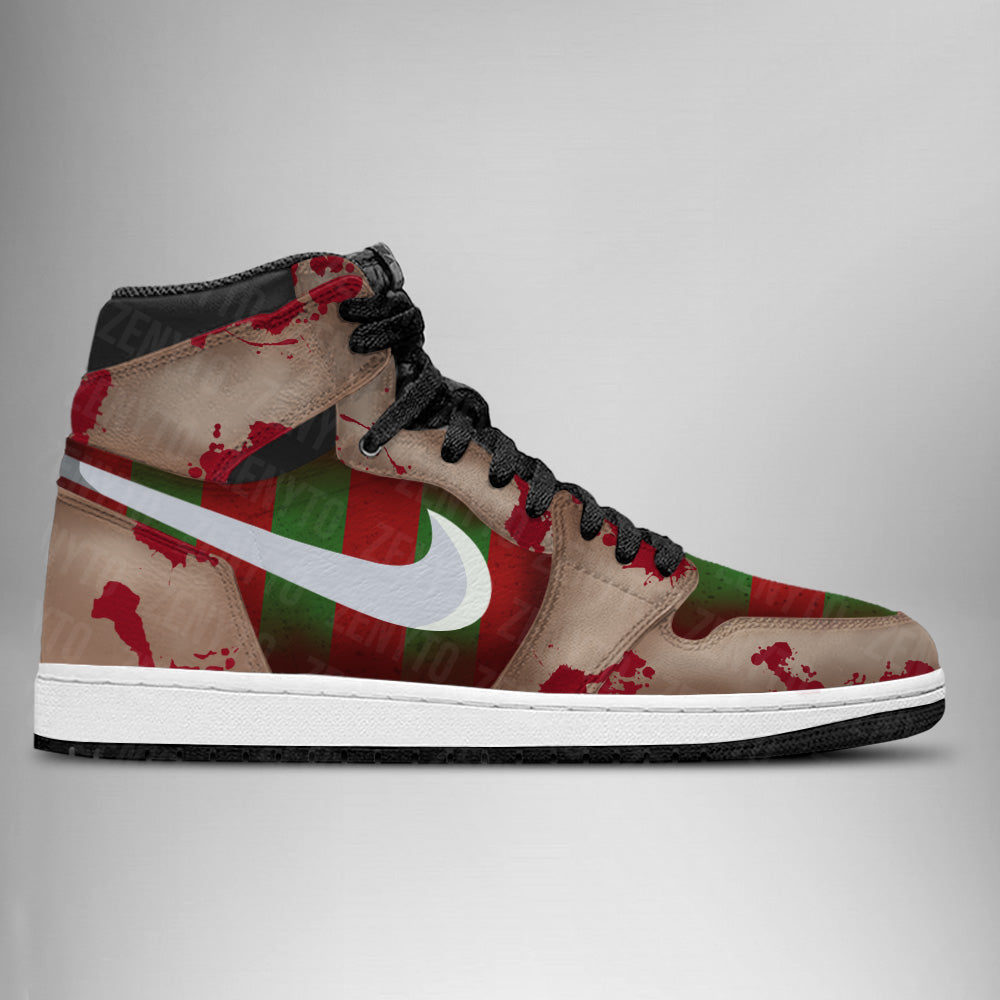 Ideafootwear Jason Voorhees Halloween V5 AJ1 High Sneakers Shoes For ...