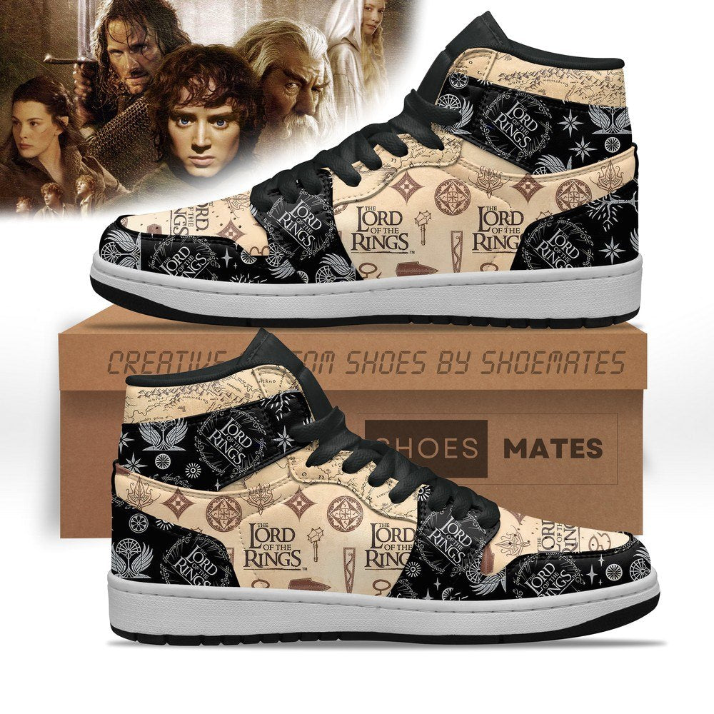 Ideafootwear Lord of the Rings V2 AJ1 High Sneakers Shoes For Men And ...