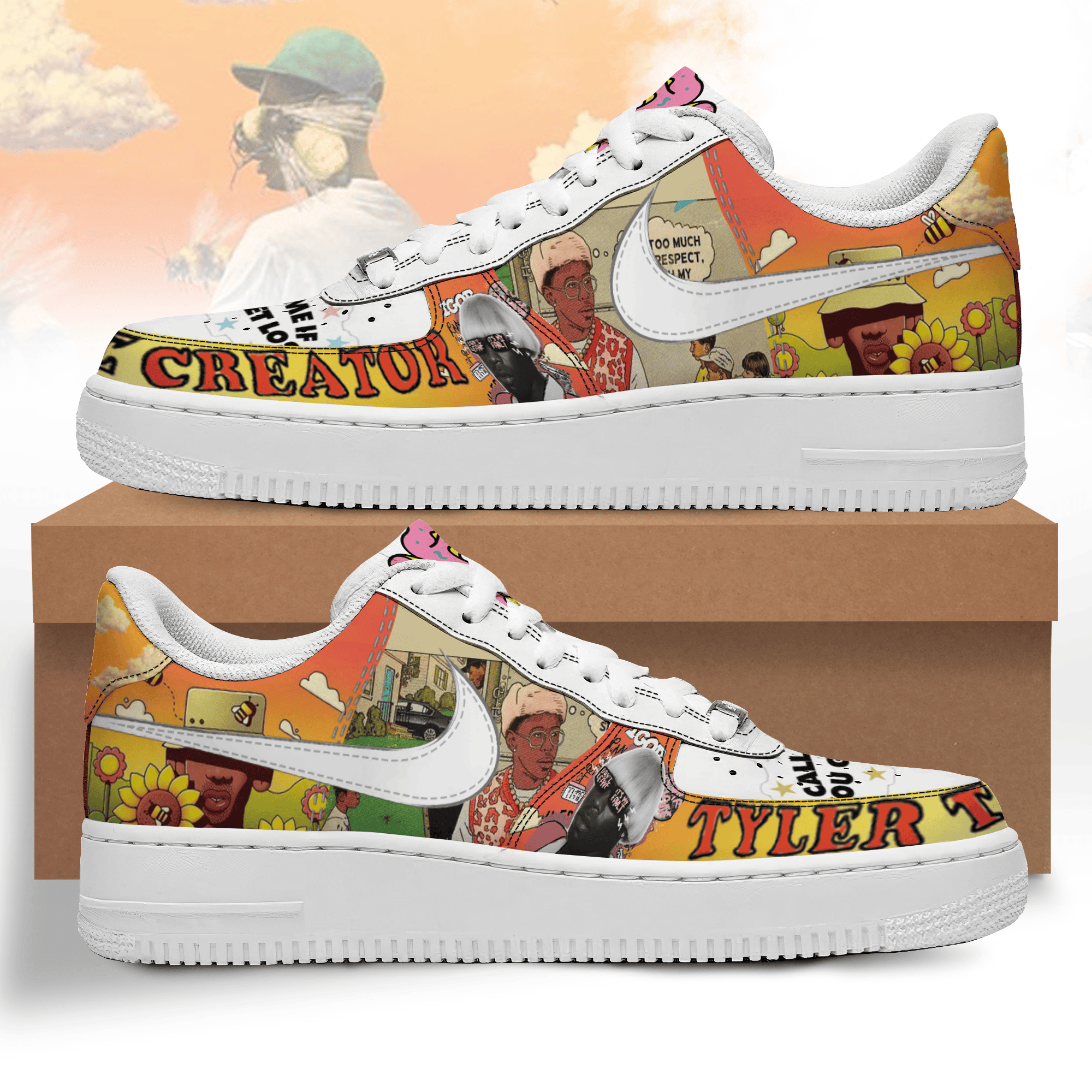 Ideafootwear Tyler The Creator Air Low-Top Sneakers Shoes For Men And ...